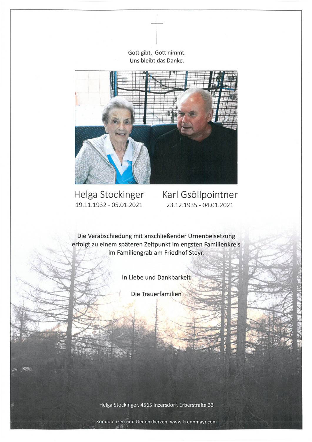 Todesfall Karl Gsöllpointner